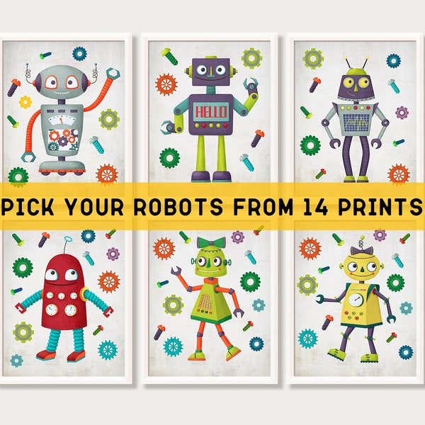 Robot Wall Decor - Etsy