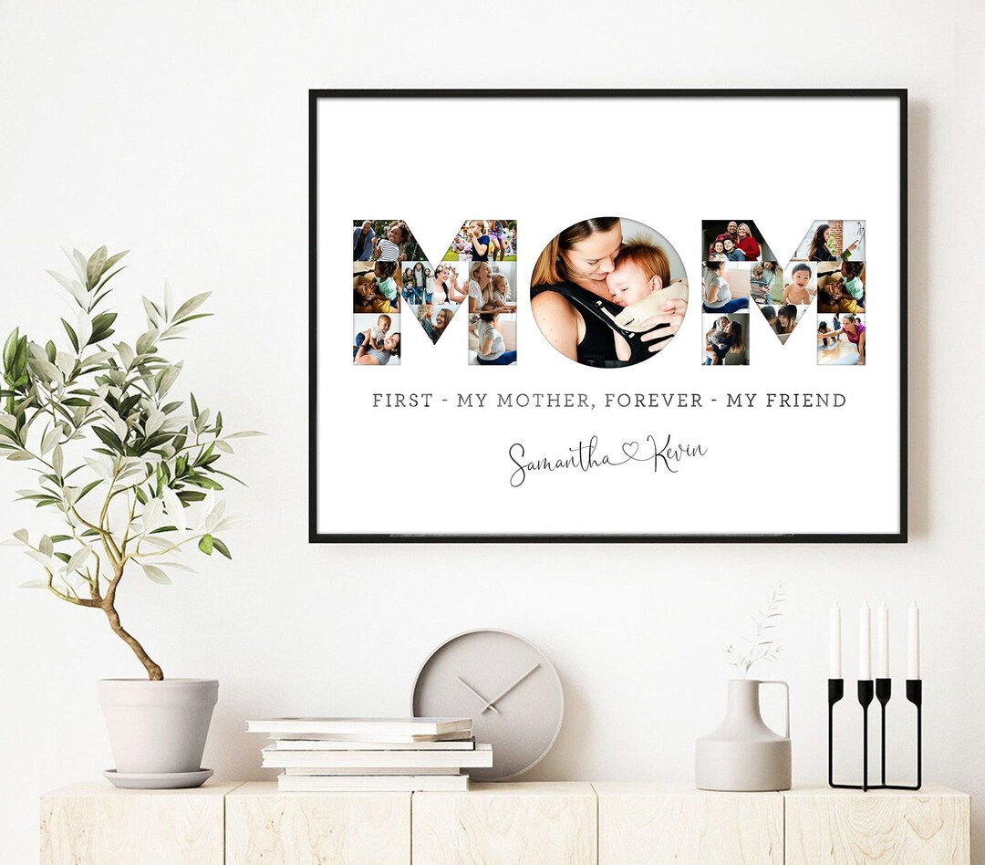 Mom Photo Collage Custom Gift Ideas for Mothe's Day Gift Personalized ...
