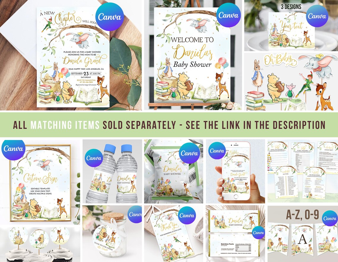 Storybook Centerpieces Baby Shower New Chapter Fairytale Book Themed ...
