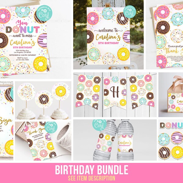 Donut Party Decorations - Etsy