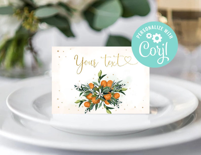 Little Cutie Baby Shower Food Labels Printable Clementine - Etsy