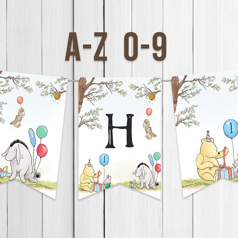 Winnie Pooh Letters - Etsy