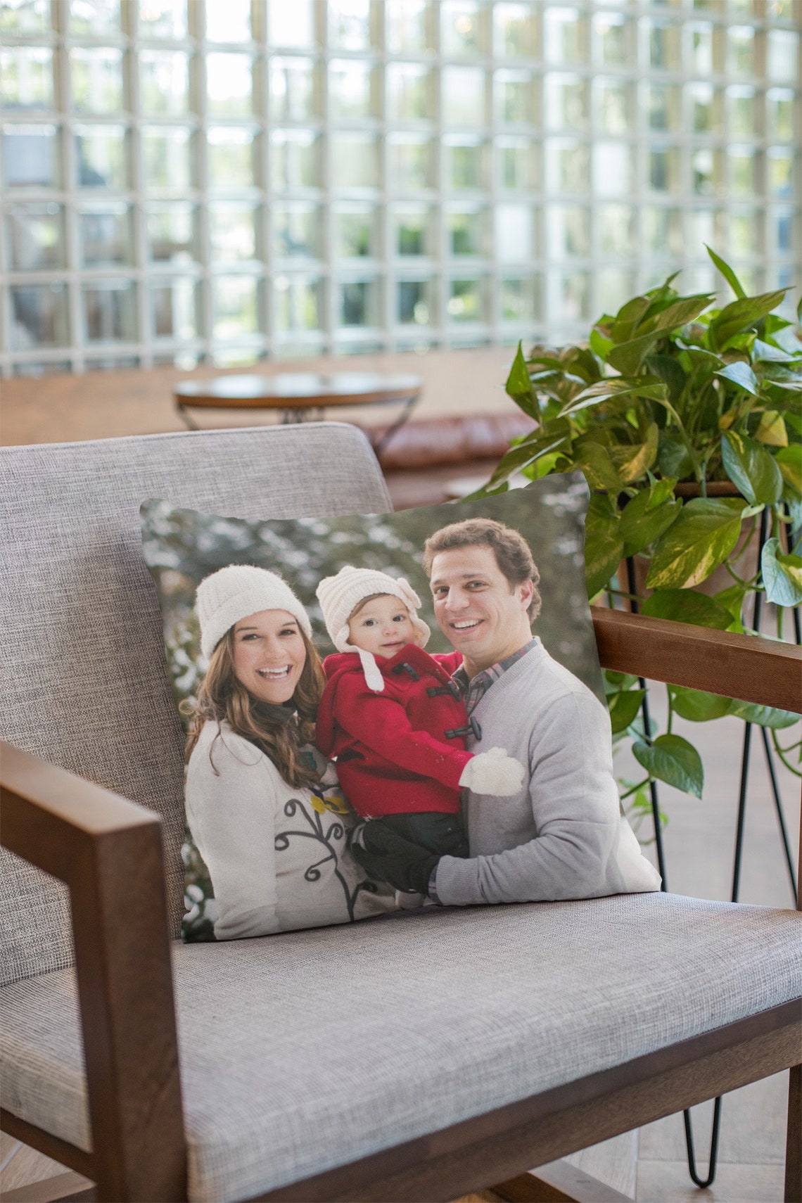 Custom Family Photo Pillow Case Picture Personalized Throw Pillow Home ...