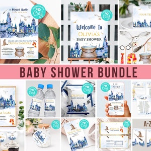 Set of 5 Wizard Baby Shower Games Printable Party Decoration A Magical ...