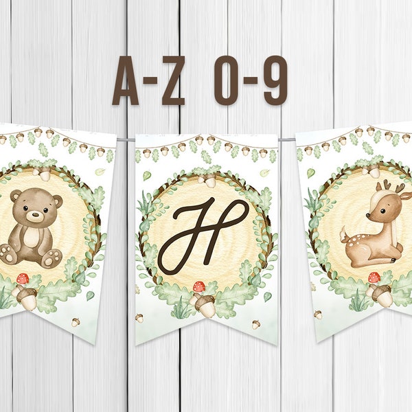 Woodland Banner - Etsy