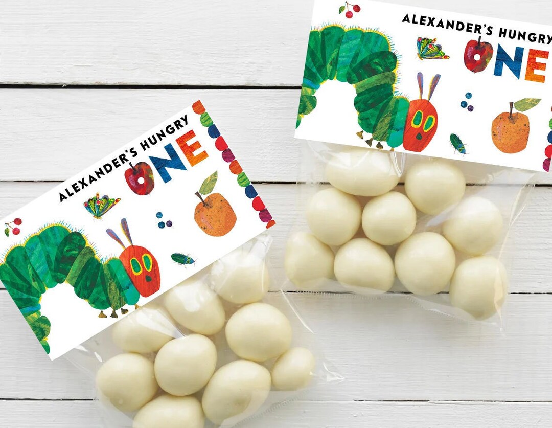 Very Hungry Caterpillar First Birthday Bag Topper Birthday Party ...