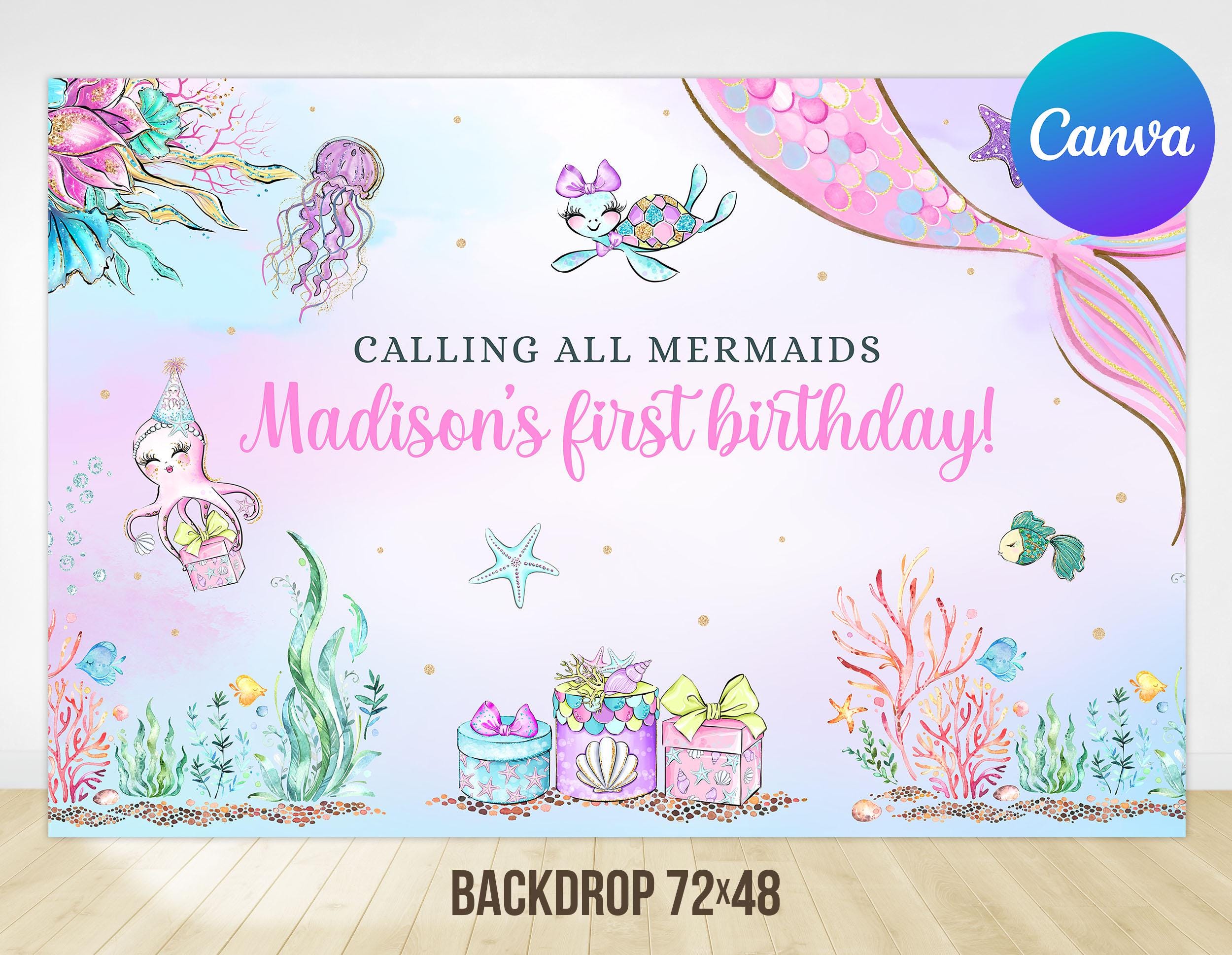 Printable Backdrop Under The Sea