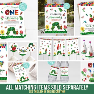 Very Hungry Caterpillar First Birthday Party Hat Decoration Birthday ...