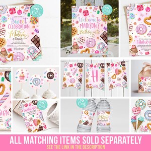Sweet Centerpieces Birthday Party Decoration Cutouts Pink Candy Land ...