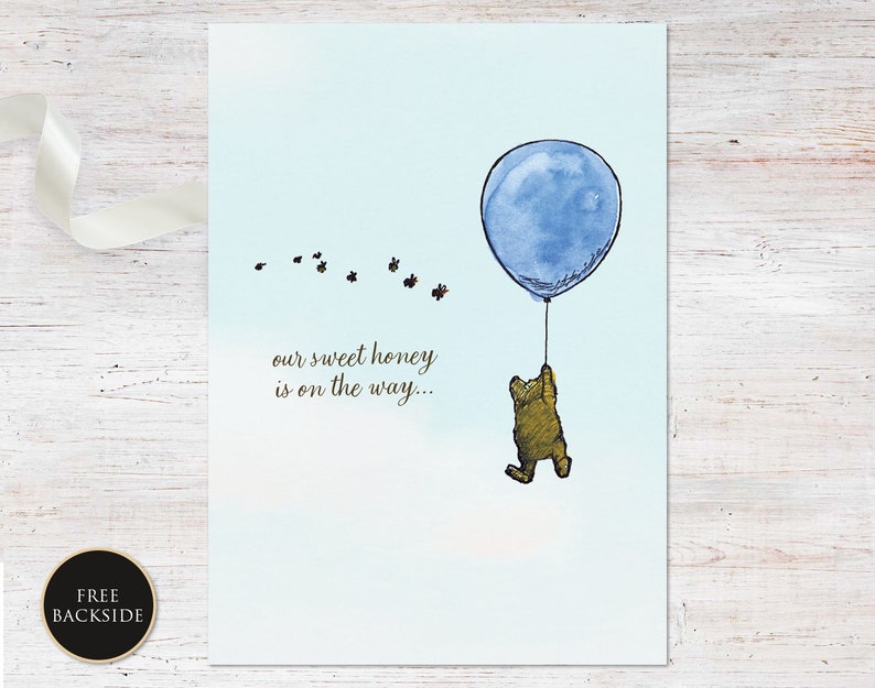 Winnie the Pooh Piglet Baby Shower Invitation Gender Neutral - Etsy