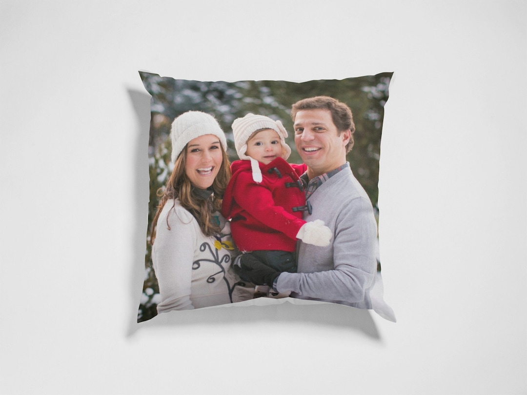 Custom Family Photo Pillow Case Picture Personalized Throw Pillow Home ...