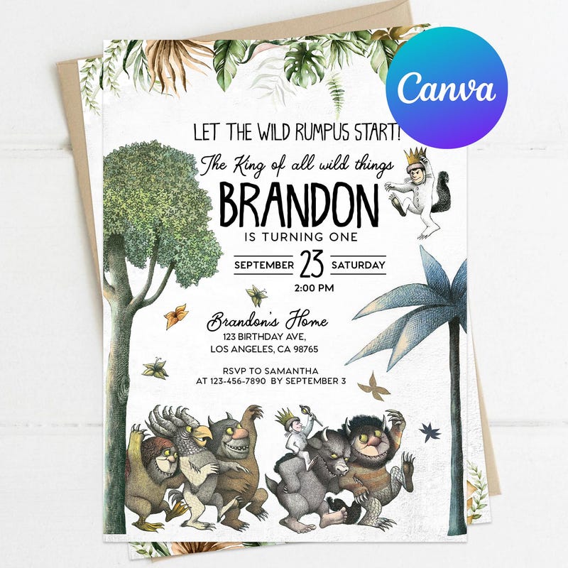 Wild Things Print - Etsy