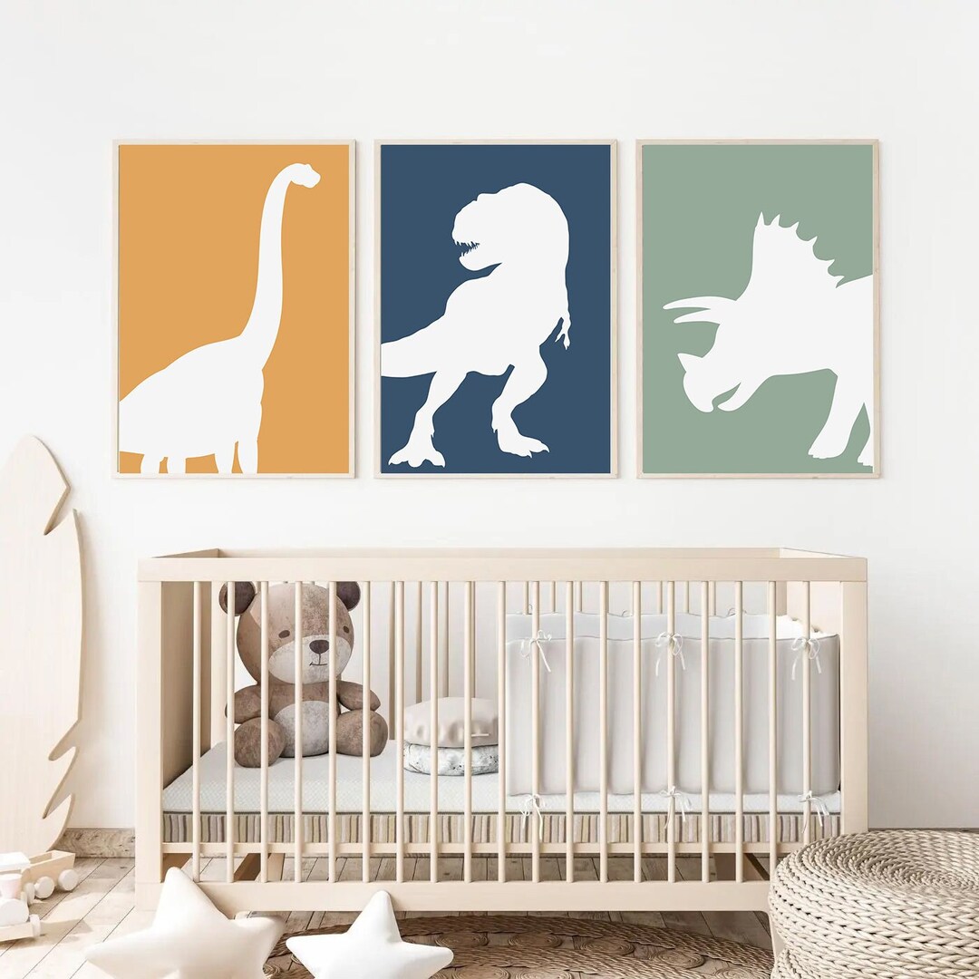 Dinosaur Wall Art Printable Boys Room Prints Playroom Decor Dinosaur ...