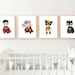 Cute Baby Superhero Nursery Wall Art Prints Boy Room Decor Poster Set ...
