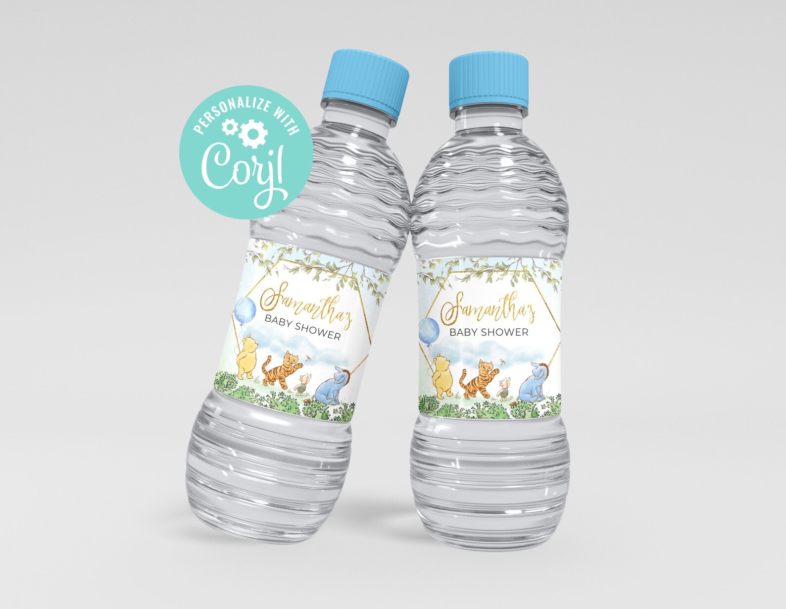 Baby Shower Bottle Labels Custom Template Editable Classic - Etsy