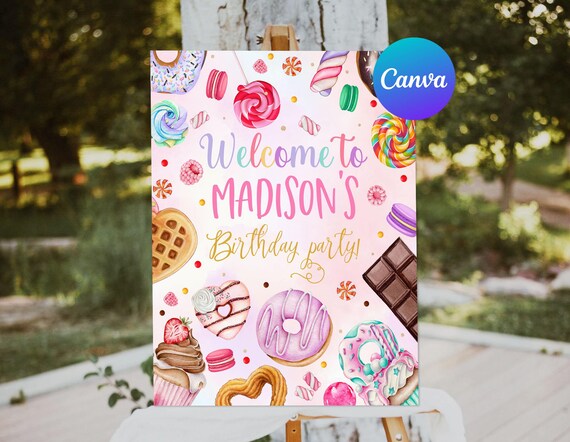 Plantilla De Letrero De Candyland Vectores De Experiencia Candyland