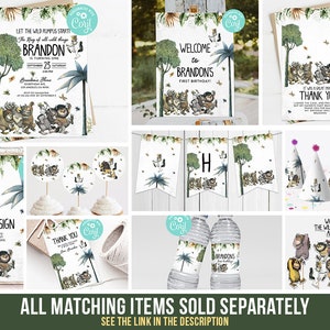 Where the Wild Things Are Centerpieces Wild One First Birthday Let the ...