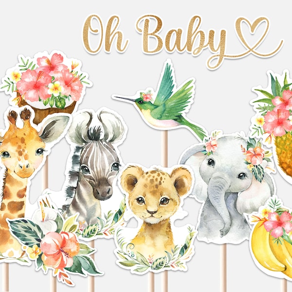 Baby Shower Safari Theme Cutouts - Etsy