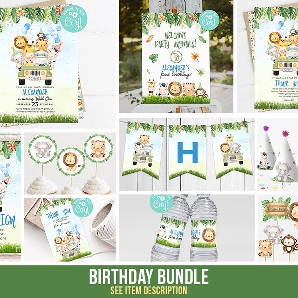 Safari Birthday Decorations - Etsy