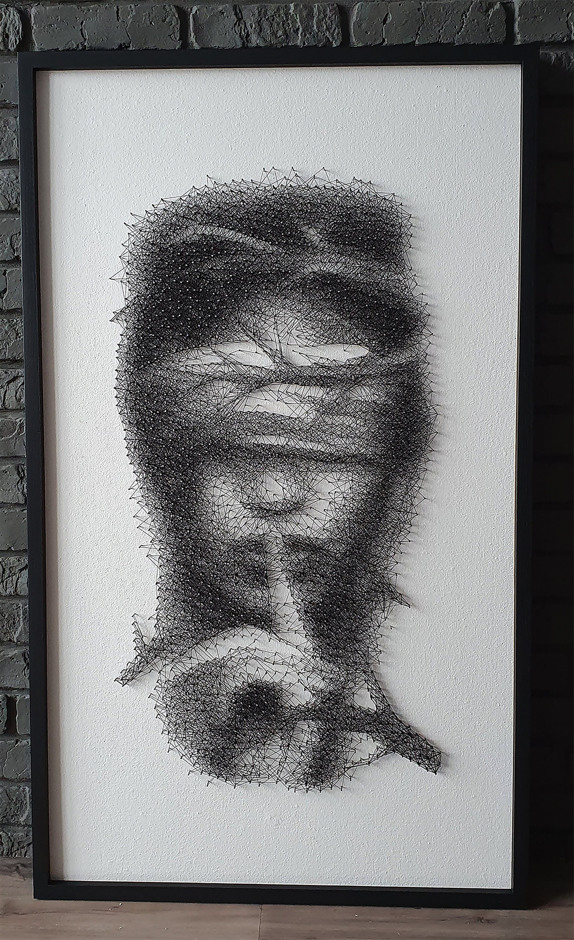 Woman Abstract, String Art Portrait Lady, Artwork Gift Room Decor ...