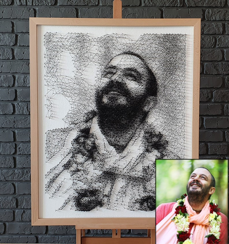 Personalized String Art Portrait, Made to Order, Family Couple Gift - Etsy