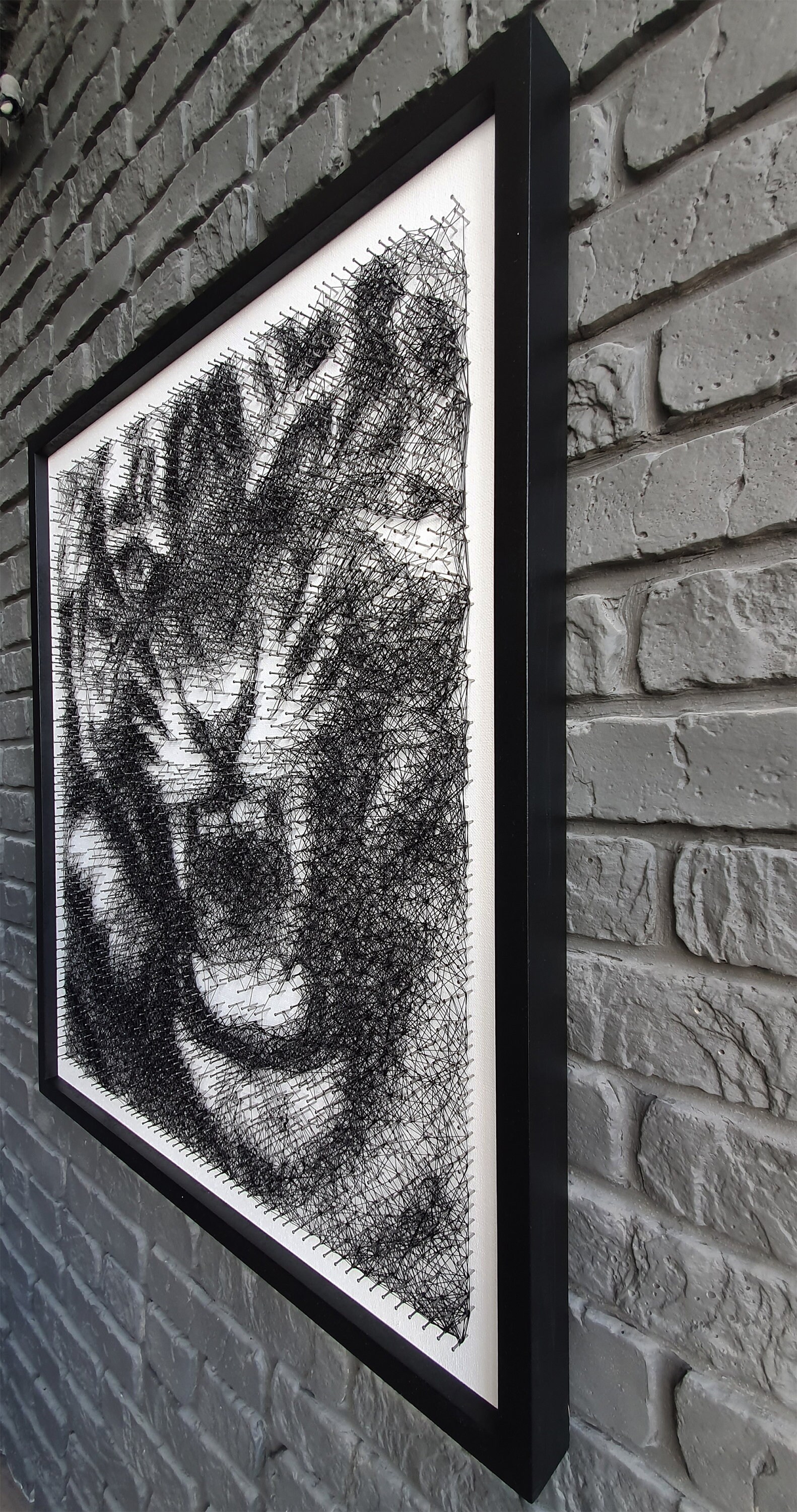Tiger String Art Portrait Wild Africa Animal Home Saloon - Etsy