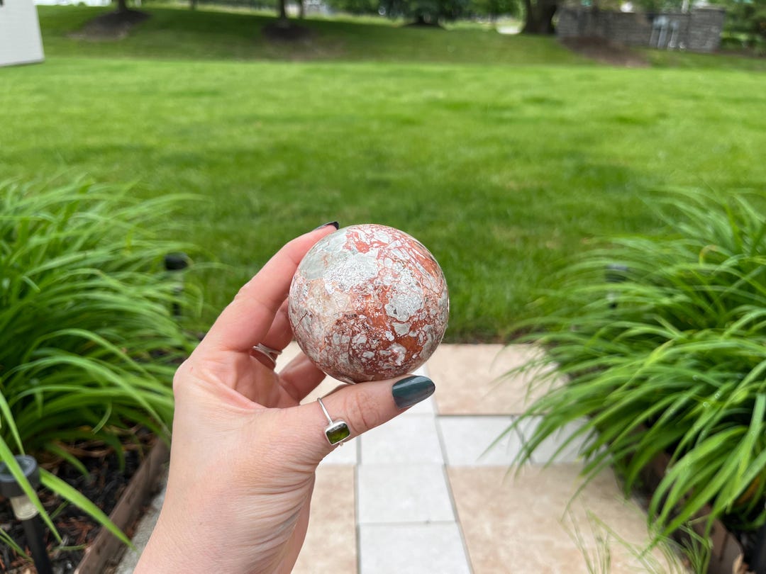 Beautiful, 68.56mm Money Agate Sphere, Ethically Sourced, High Quality ...