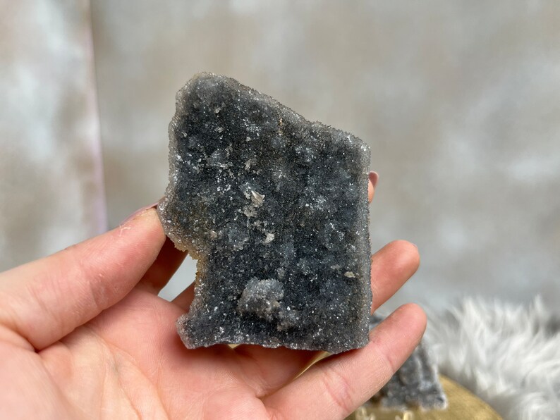Gorgeous, Sugar Quartz on Black Chalcedony Specimens, Black Sphalerite ...