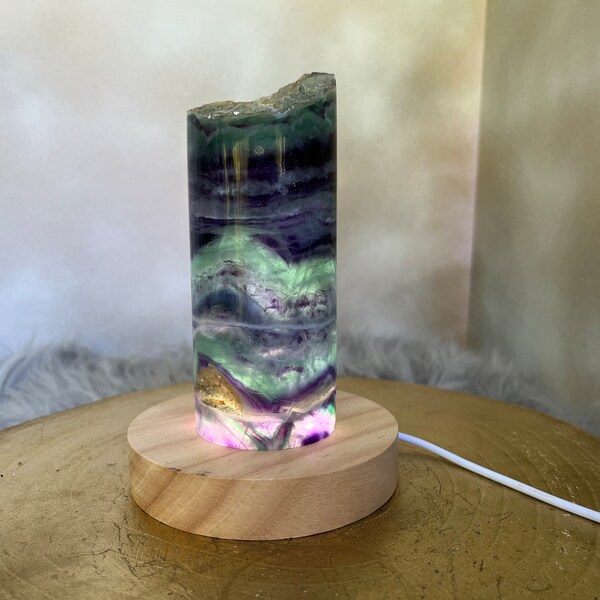 Raw Crystal Lamp - Etsy