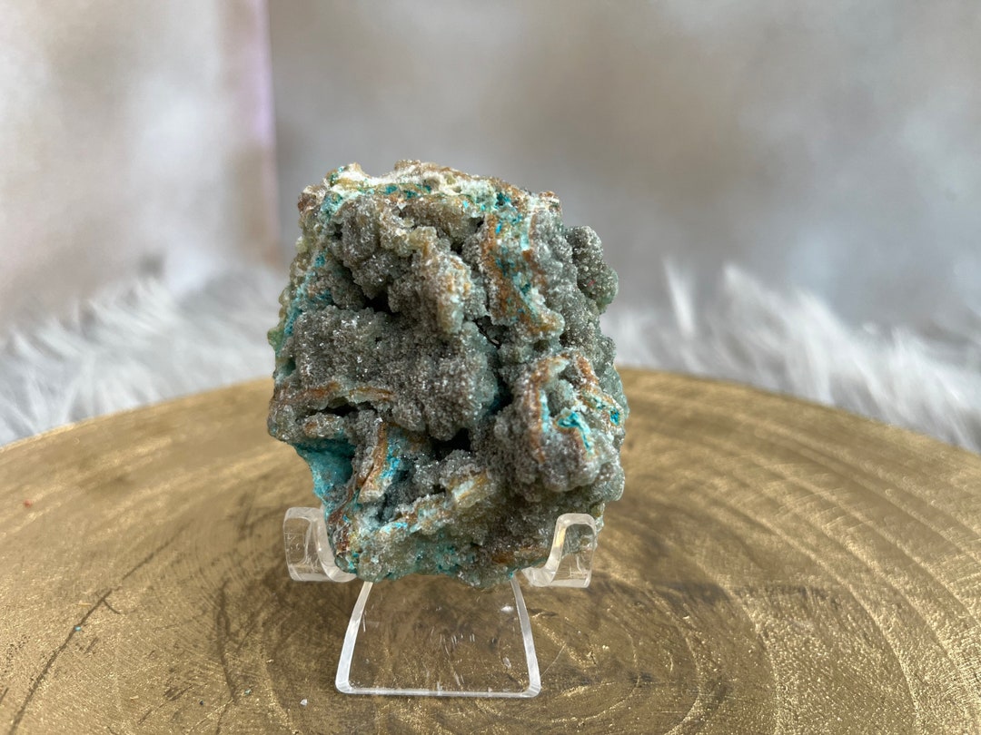 Gorgeous, Rare Botryoidal Blue Hemimorphite Specimen, Ethically Sourced ...