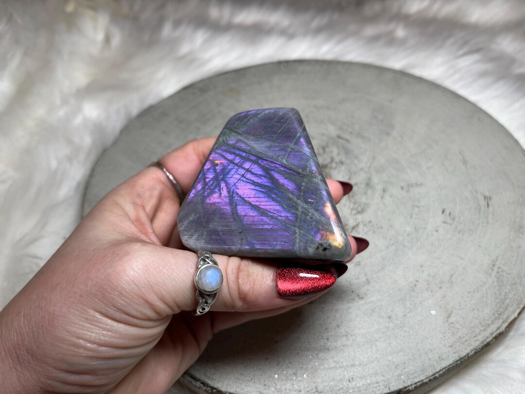 Full Purple and Pink Flash, High Quality Labradorite Freeform, Sunset ...