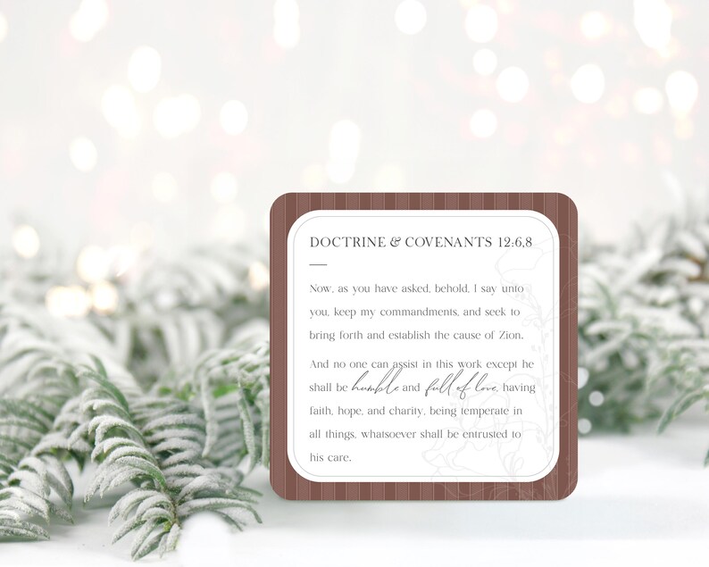 The Doctrine and Covenants Weekly Scripture Card Set - Etsy