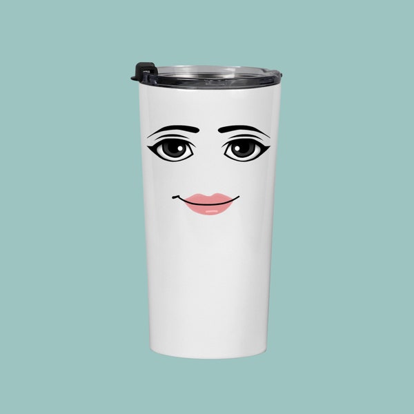 Woman Face Roblox Water Bottle - Etsy