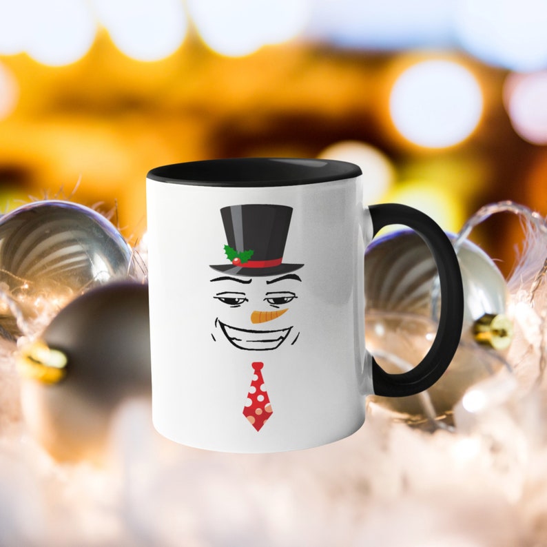 Snowman Pal Face Roblox Faces Mug Cool Gamer Christmas - Etsy