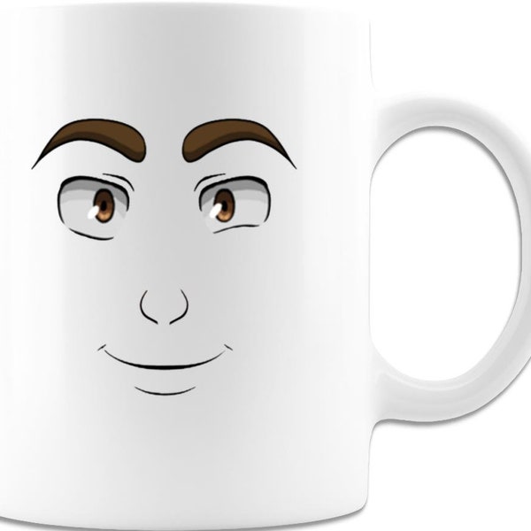 Roblox Man Face Mug - Etsy