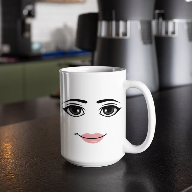 Roblox Woman Face Premium Quality Beautiful Roblox T Mug Etsy