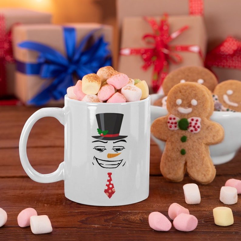 Snowman Pal Face Roblox Faces Mug Cool Gamer Christmas - Etsy