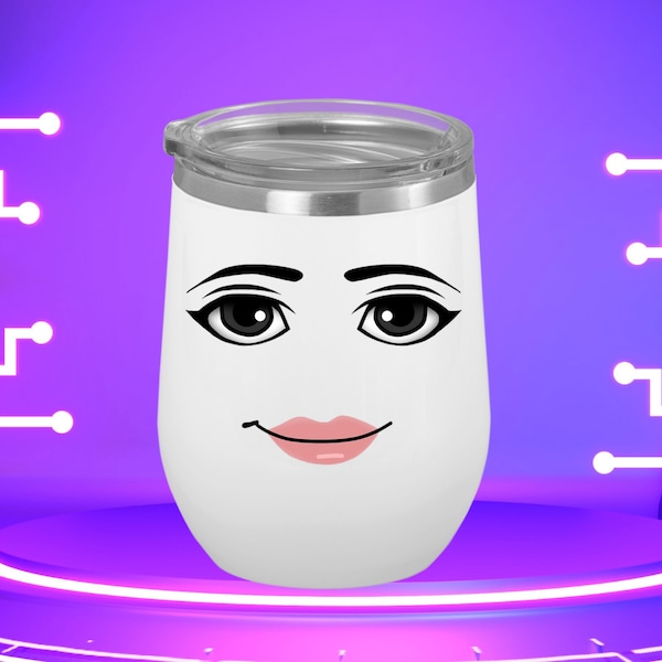 Woman Face Roblox Water Bottle - Etsy
