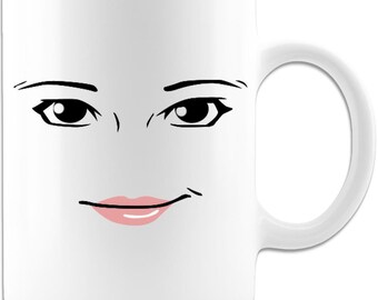 Roblox Face Mug - Etsy