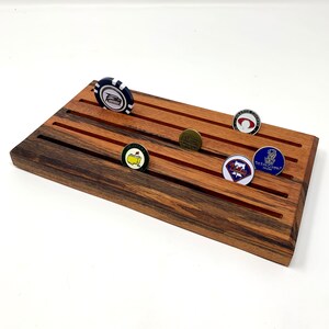Tigerwood Golf Ball Marker Display Stand and Divot Tool Holder for Golf ...
