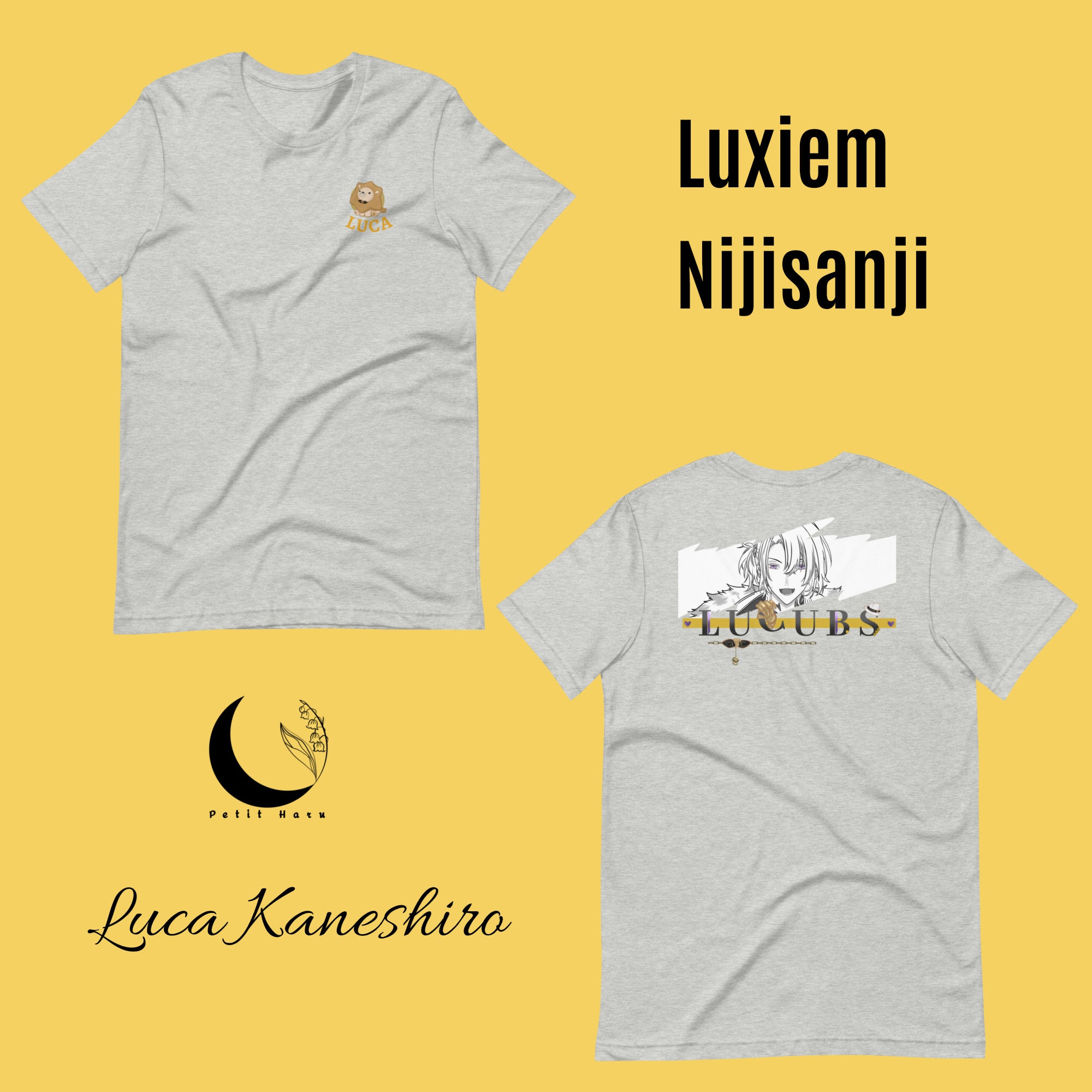 Luca Kaneshiro Nijisanji Luxiem Lucubs Unisex T-shirt Vtuber, Otome ...