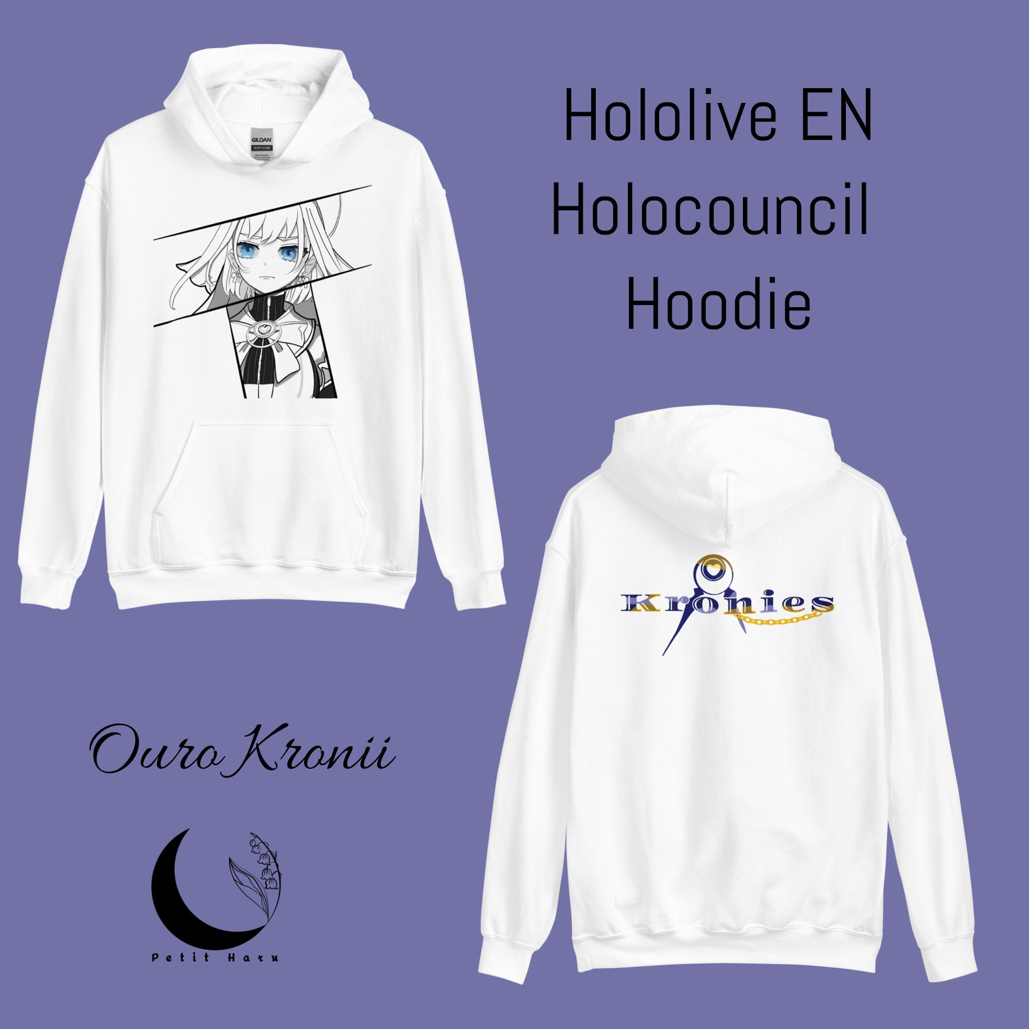 Ouro Kronii Hololive Holocouncil Merch Unisex Hoodie | Vtuber, Anime ...