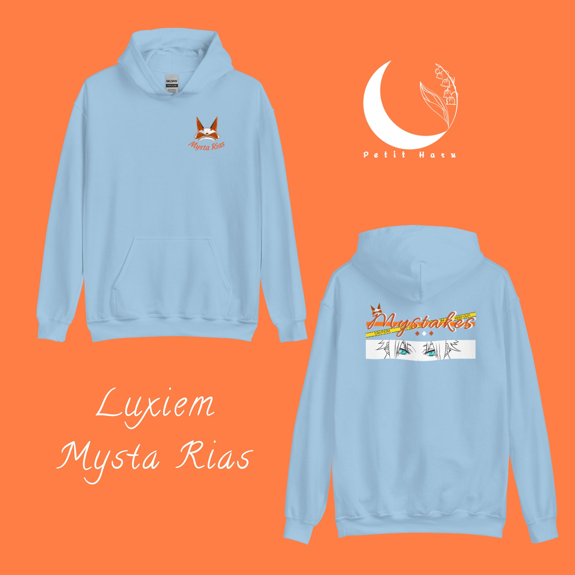 Mysta Rias Merch Nijisanji Luxiem Mystakes Manga Style Unisex - Etsy