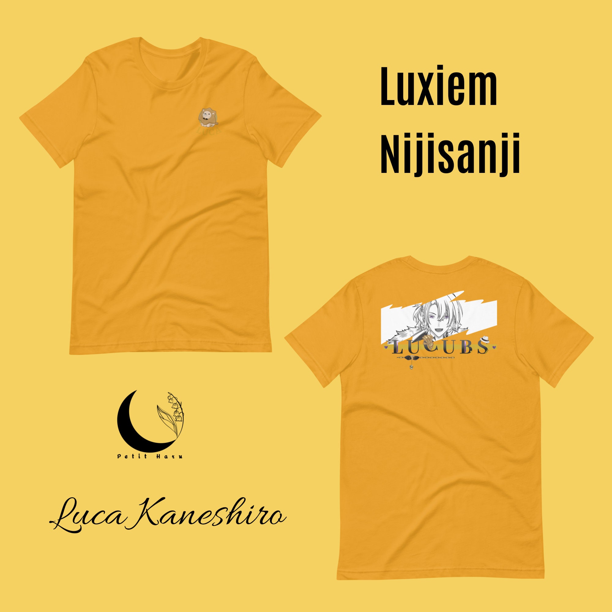 Luca Kaneshiro Nijisanji Luxiem Lucubs Unisex T-shirt Vtuber, Otome ...