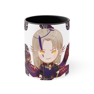 Magni Dezmond Tempus Holostars EN Black Accent Coffee Mug, 11oz Vtuber ...