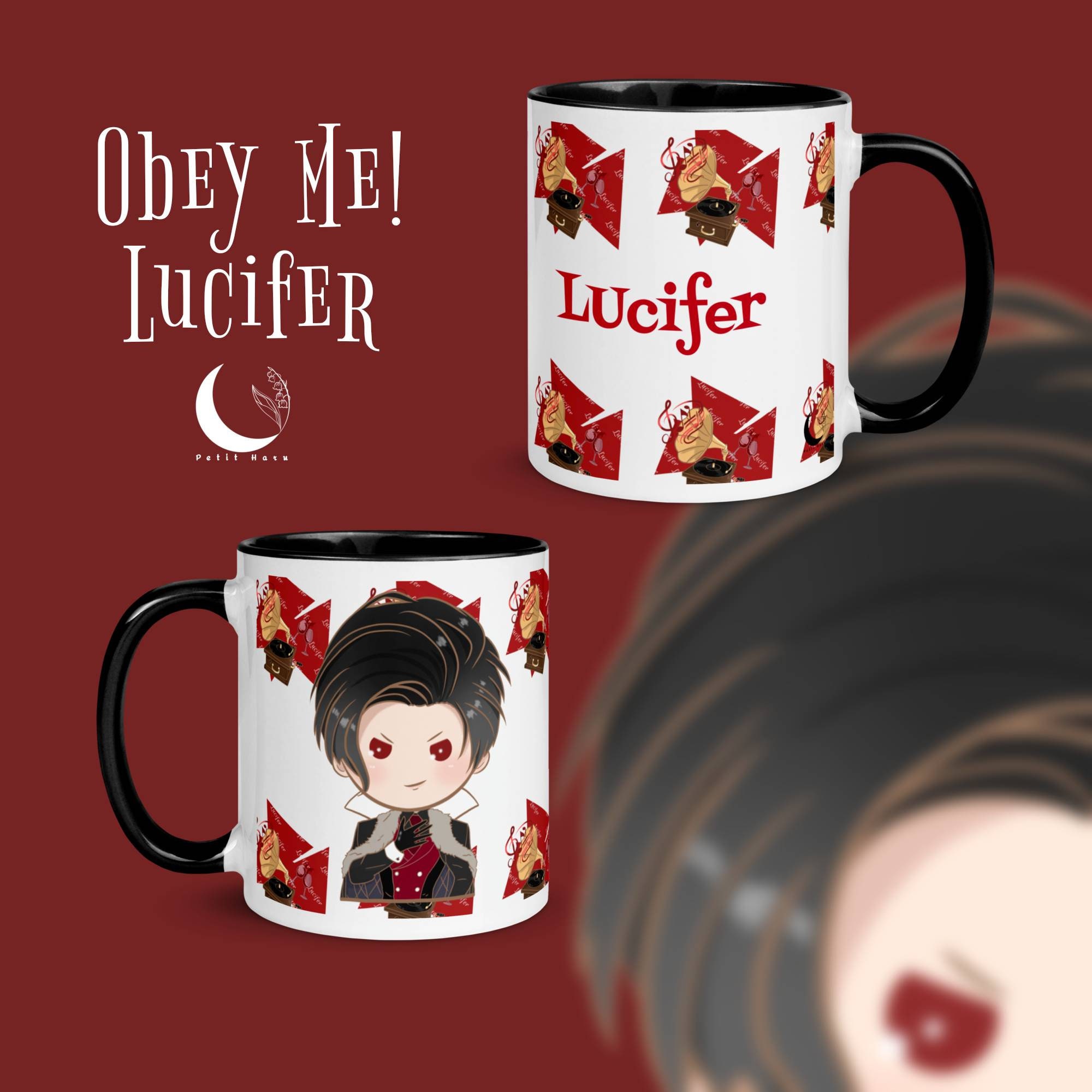Lucifer Obey Me Fan Made Mug With Color Inside - Etsy