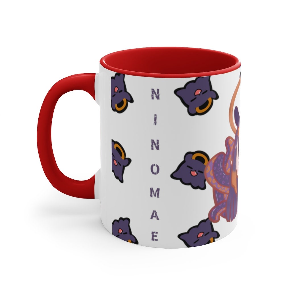Ninomae Ina'nis Hololive Holomyth Accent Coffee Mug, 11oz & 15oz ...