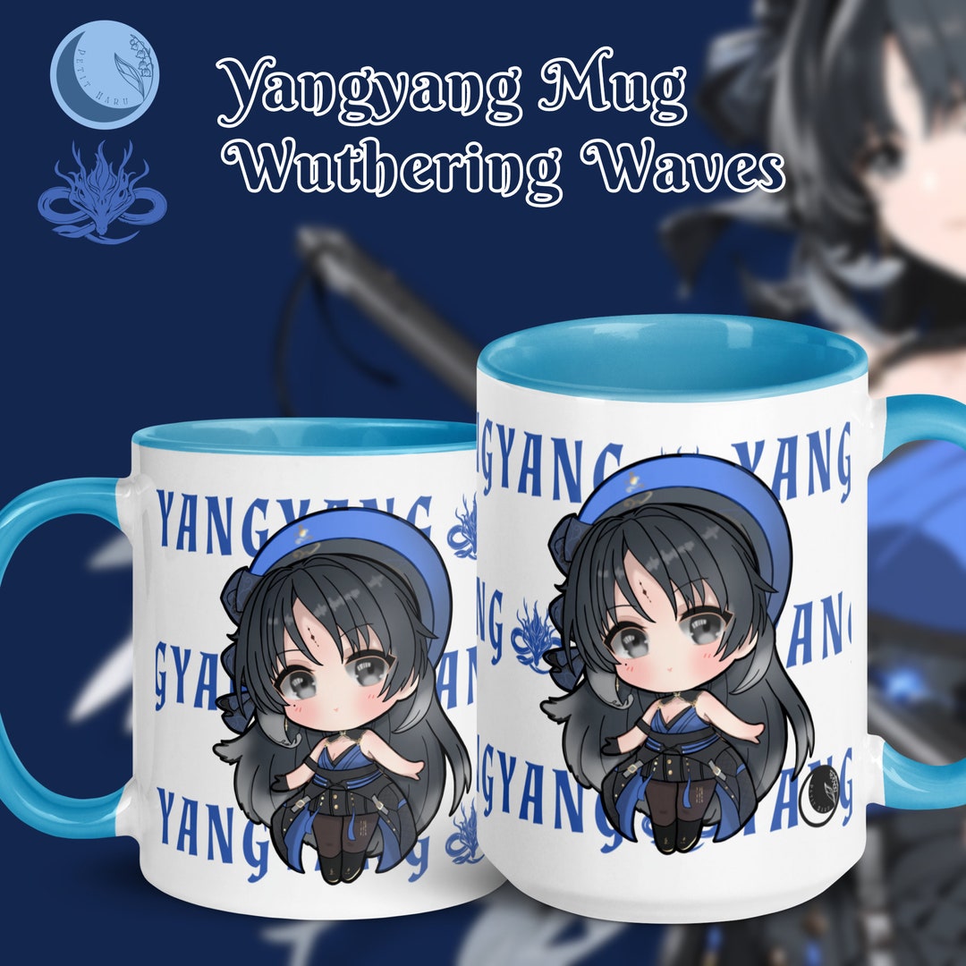 Yangyang Wuthering Waves Fanart Mug With Blue Color Inside | 11oz ...