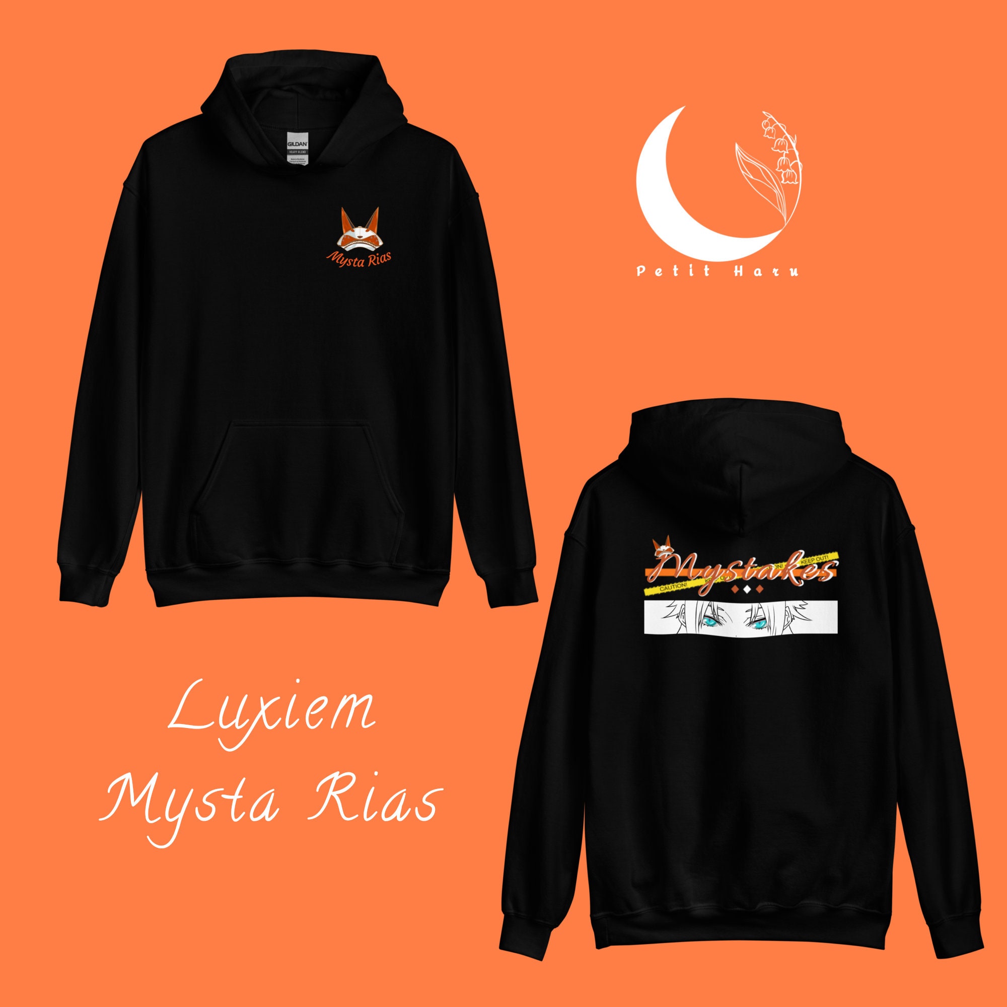Mysta Rias Merch Nijisanji Luxiem Mystakes Manga Style Unisex - Etsy