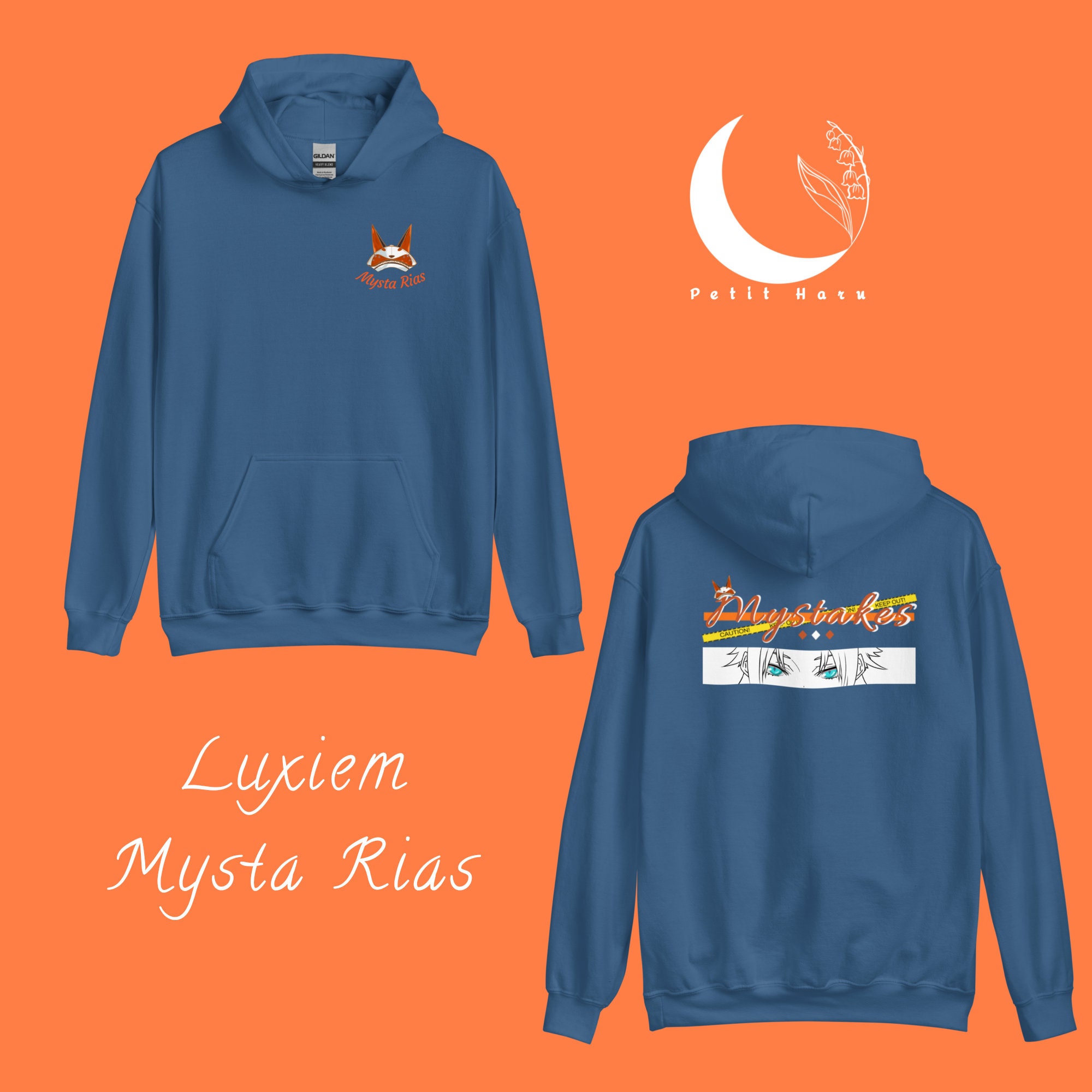 Mysta Rias Merch Nijisanji Luxiem Mystakes Manga Style Unisex - Etsy
